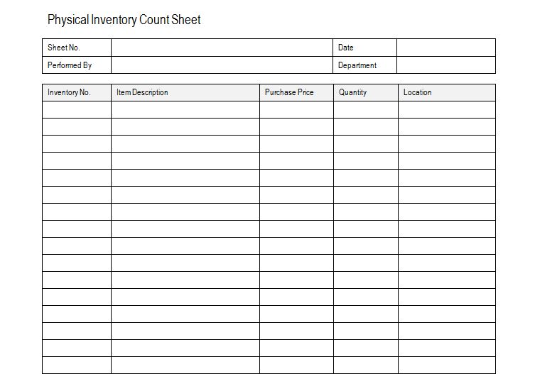 Inventory Count Sheet Physical Inventory Count Sheet Template Haven Inventory Count Sheet Physical Inventory Count Sheet Template Haven